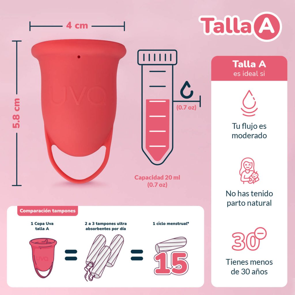Copa Menstrual UVA 2 talla A – Copa UVA
