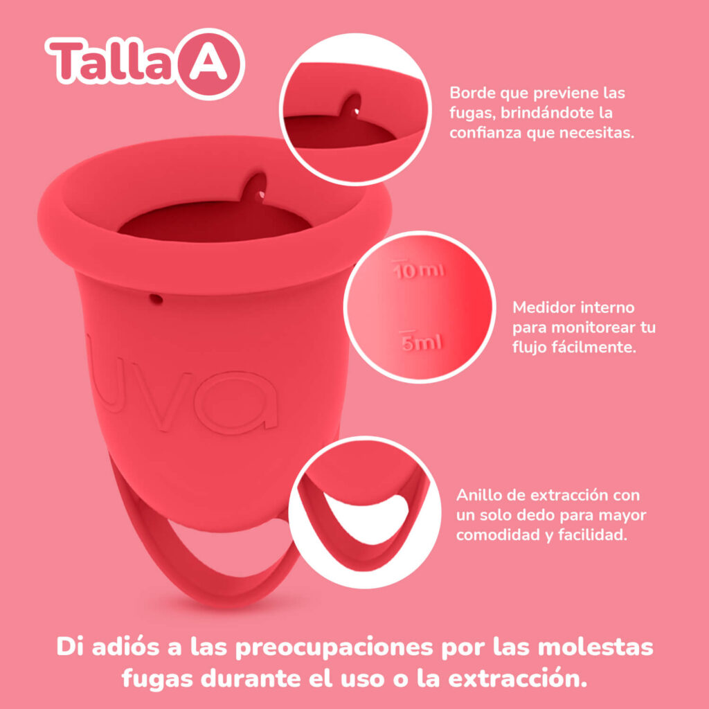 Copa Menstrual UVA 2 Talla A - Envío gratis a toda Colombia