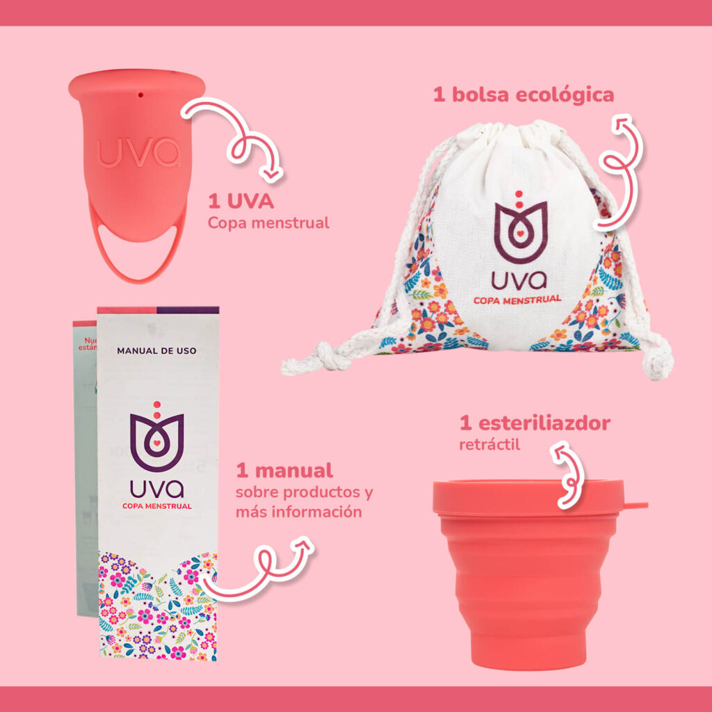 Copa Menstrual UVA 2 Talla A - Envío gratis a toda Colombia